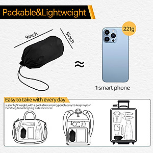 Plus Women's Color Block Drawstring Jackets with Hood Lightweight Active Outdoor Rain Coat Light Blue/ Grey X-Large