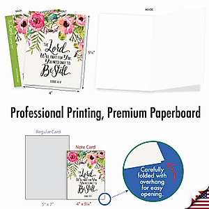The Best Card Company - 10 Assorted Blank All Occasions Notecards Box Set 4 x 5.12 Inch w/Envelopes Bible Verse, Men, Women Variety Pack (10 Designs, 1 Each) - Holy Sentiments M2380OCB