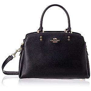Coach Women's Lillie Carryall Top Handle Satchel Bag (Black)