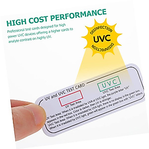 UPKOCH 10pcs Uva Light Uvb Wavelength Accessory Uvc Use Test Indicator Testing Cards Card Reusable Reading Daily Lab Identifying Led Lights Kitchen for Cabinet Tableware