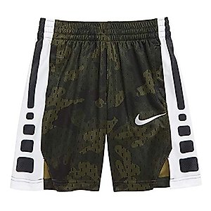 Nike Dry Boy's Elite Dri-Fit Basketball Shorts Green Black White CD7584 368 (s)