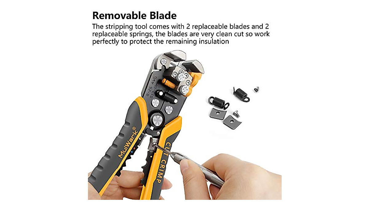MulWark 3 in 1 Wire Stripper: Effortless Cutting & Crimping