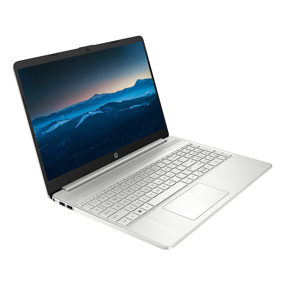 HP 15 Notebook, 15.6" HD Screen Laptop, Intel Core i3-1115G4, 8GB DDR4 RAM, 256GB SSD, Webcam, HDMI, Wi-Fi, Windows 11 Home, Natural Silver