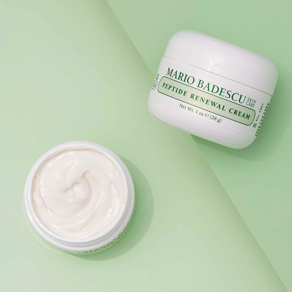 Mario Badescu Peptide Renewal Cream for Combination, Dry and Sensitive Skin | Anti-aging Face Cream Formulated with Palmitoyl Tripeptide-1 & Sodium Hyaluronate | 1 Ounce