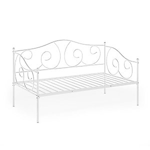 Furinno Angeland Carca Metal Daybed, Twin, White