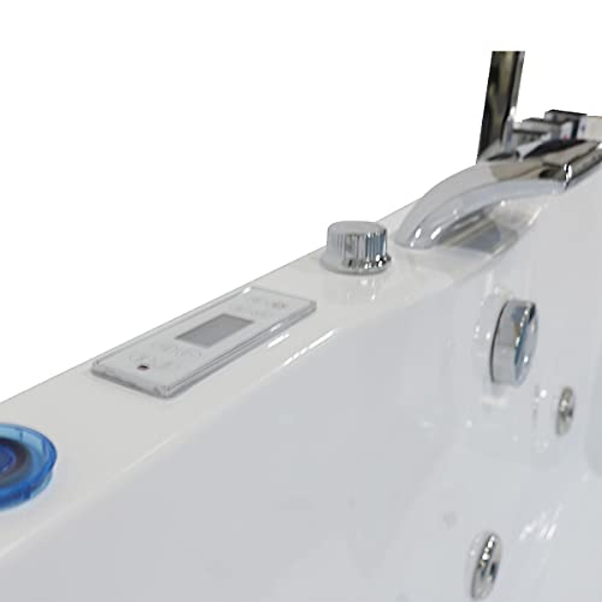 DECORAPORT 68 Inch 1 Person Whirlpool Air Bubble Infusion Hydro-massage Bathtub with Control Panel,Air jets with Light (D-DK-Q408)