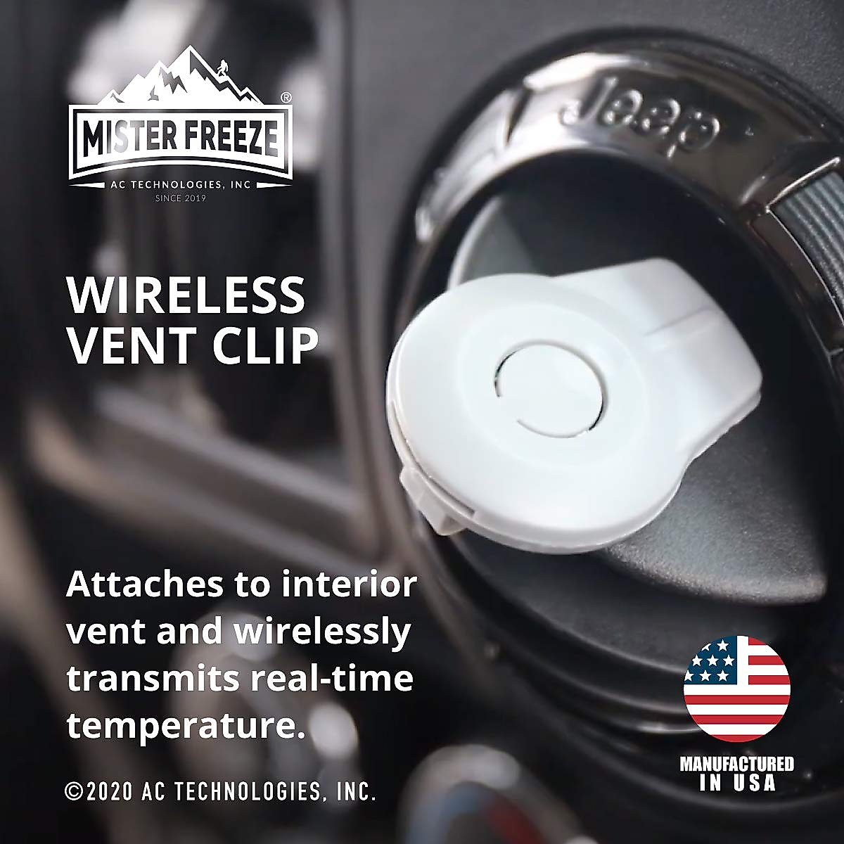 Mr. Freeze Car Air Conditioner Synthetic R134A Refrigerant, AC Recharge Kit with Hose and Wireless Digital Temperature Sensor, 14 Oz