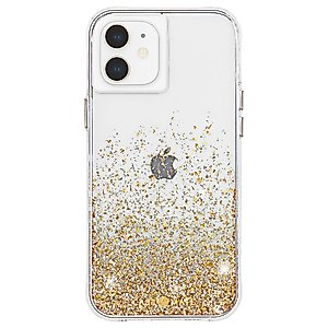 Case-Mate - Twinkle Ombre - Case for iPhone 12 Mini (5G) - 10 ft Drop Protection - 5.4 Inch - Gold