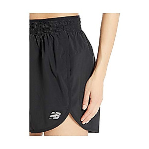 New Balance womens Accelerate 5 Inch Shorts, Black, Medium US
