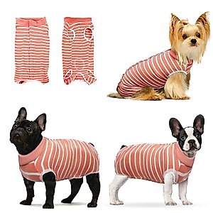 Hipet Dog Onesie Dog Surgery Recovery Suit for Male Female Surgical Suit for Spay and Neuter E-Collar & Cone Alternative Anti-Biting Lick Wound