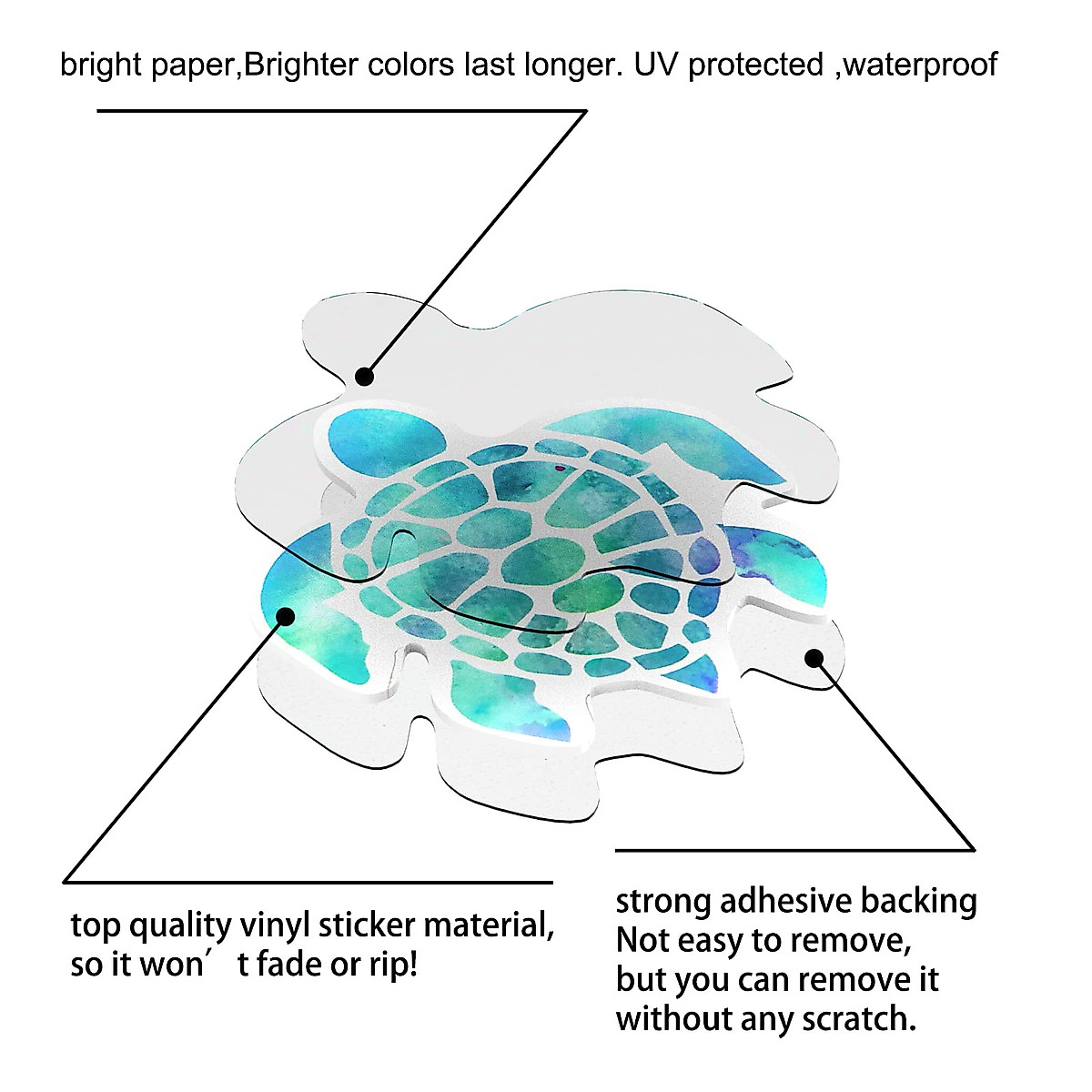 Tang Cai 100pcs Teens Kids Vsco Aesthetic Stickers, Cute Waterproof Vinyl Sticker for Hydroflask,Water Bottle,Car,Guitar,Skateboard