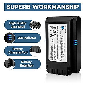 Battery for Samsung Jet 60 65 70 75 90 Series Cordless Stick Vacuum Cleaner Battery, Replacement for VCA-SBTA60 VCA-SBT90 VCA-SBT90EB Model Battery, 3.5Ah 21.6V 75.6Wh, Lithium-Ion Battery.