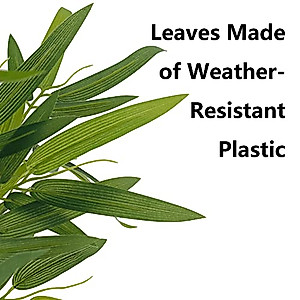 SOFTFLAME 6ft Bamboo Artificial Tree, Faux Bamboo Plant, Artificial Plant with 6 Trunks, Ideal for Home Office Indoor Decoration