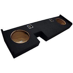 American Sound Connection 2009-2014 Ford F150 Extended Super Cab Truck Dual 10" Custom Fit Sub Subwoofer Box Enclosure