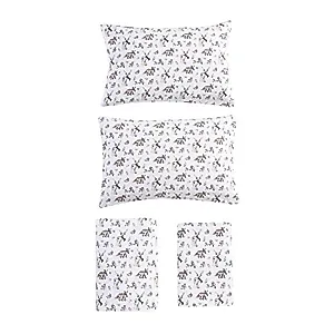 Eddie Bauer - Queen Sheet Set, Warm Breathable Cotton Flannel Bedding with Deep Pockets, Brushed for Extra Softness, Cozy Home Decor, Oeko-Tex Certified (Woodlands Friends, Queen)