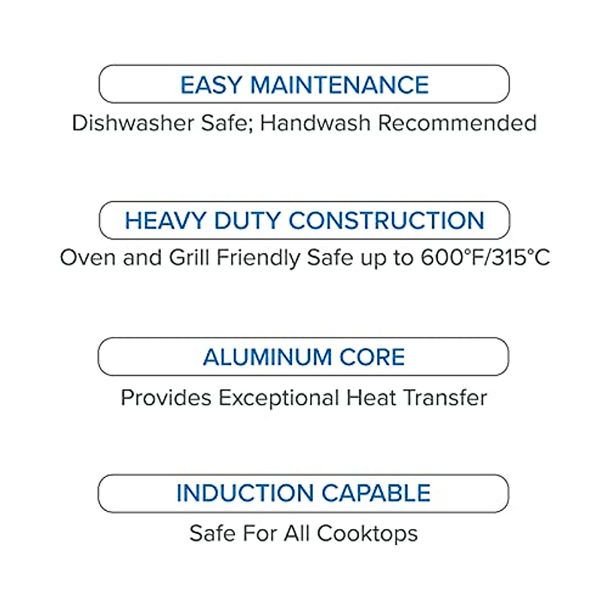 Viking Culinary 3-Ply Stainless Steel Stock Pot, 8 Quart, Includes Glass Lid, Dishwasher, Oven Safe, Works on All Cooktops including Induction
