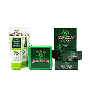 Bag Balm Vermont's Original Starter Kit with Moisturizing Lotion, Moisturizing Soap and Original Formula Balm