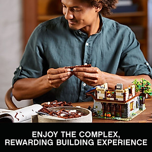 LEGO Ideas Medieval Blacksmith 21325 Building Set, Model Kit for Adults to Build, Collectible Display House with Workshop, Home Décor Gift Idea