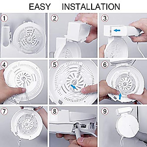 BECROWMUS 2Pack AC Outlet Wall Mount Compatible with Deco M9 Plus Whole Home Mesh WiFi System Routers, Deco M9 Plus Wall Mount Stand Bracket Holder