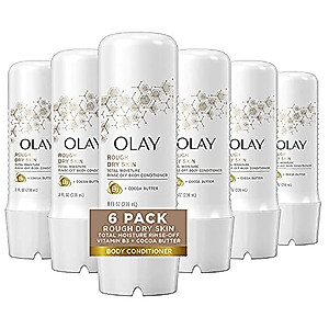 Olay Total Moisture Rinse-off Body Conditioner For Dry Skin with Vitamin B3 Complex and Cocoa Butter, 8 Fluid Ounce (Pack of 6)
