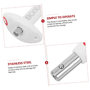 MERRYHAPY Skateboard Remover Tools Skate Disassemble Tool Bones Bearing Tool Wheel Bearing Puller Seal Puller Roller Skating Accessories Bearing Supplies Bearing Removal Tool Hub White Metal