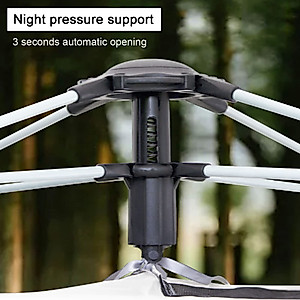 2/3/4 Person Pop Up Tent with Carry Bag, Waterproof Windproof Family Camping Tent with 2 Door & 2 Mesh Window,Setup in 60 Seconds,Instant Tent for Hiking & Travel,Upgraded Ventilation (Green,L)