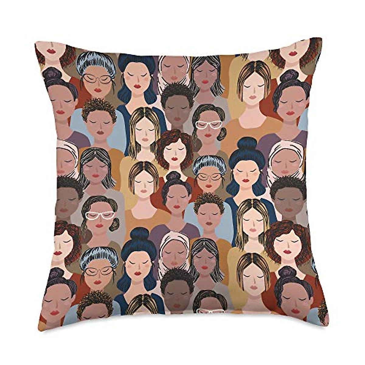 Community Diversity Equality Gift for Empowerment Social Justice & Human Rights Activist Throw Pillow, 18x18, Multicolor