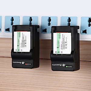 NP-BG1 Powerextra 2 Pack Battery with Charger for Sony NP-BG1 Type G Battery and Cyber-Shot DSC-H3 DSC-H7 DSC-H9 DSC-H10 DSC-H20 DSC-H50 DSC-H55 DSC-H70 DSC-H90 DSC-HX5V DSC-HX7V DSC-HX9V DSC-HX10V
