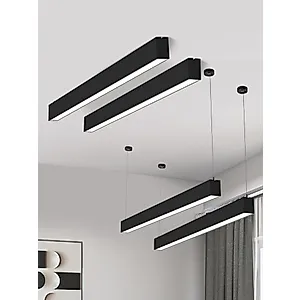 LEDIARY 3CCT LED Linear Light with Remote Control, 4FT LED Shop Light, Dimmable 40W 2400LM Hanging Light for Garage Office Workshop, Pack of 4