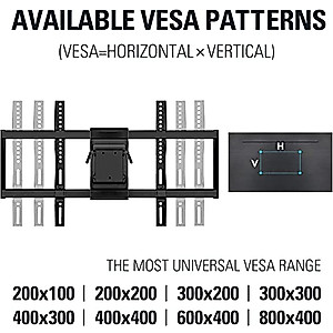 Mounting Dream TV Wall Mount TV Bracket for Most 42-90 Inch TV, UL Listed Full Motion TV Mount with Articulating Arms, Max VESA 800x400mm 132 lbs. Loading, Fits 16", 18", 24" Studs MD2298-XL
