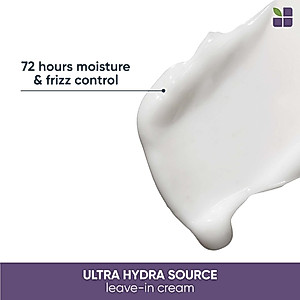 Biolage Ultra Hydra Source Leave-in Cream with Cupuacu Butter | Conditions & Softens Hair | For Very Dry Hair | Vegan | Silicone & Paraben Free | Cruelty Free | 6.7 Fl. Oz