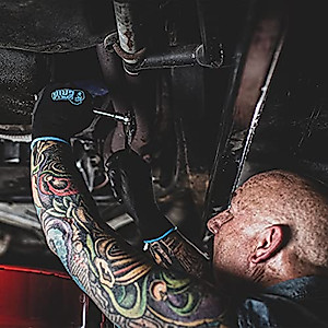 Gorilla Grip Never Slip, Maximum Grip All-Purpose Gloves (Large), Black