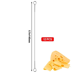 12 Pcs Cheese Slicer Wire Replacement Cheese Cutter Wire for Cheese Cutting，5-11/16 Inch cheese slicer wire replacement cutter kit