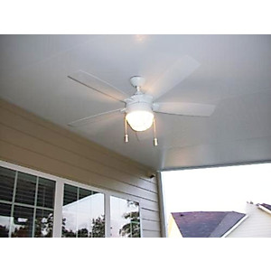 Hampton Bay Seaport 52 In. Indoor/outdoor White Ceiling Fan