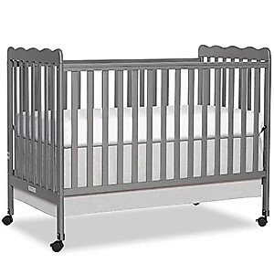 Dream On Me Carson Classic 3-in-1 Convertible Crib in Steel Grey