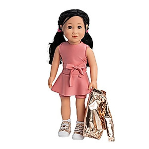 ADORA Amazon Exclusive Amazing Girls Collection, 18” Realistic Doll with Changeable Outfit and Movable Soft Body, Birthday Gift for Kids and Toddlers Ages 6+ - Athletic Lily
