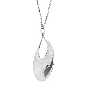 Silpada 'Crescent Drop' Pendant Necklace in Sterling Silver, 28" + 2"