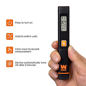 WEN 10110 Multi-Unit Pocket Laser Distance Measure