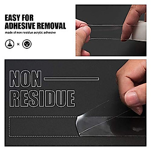 VERSAF Double Sided Adhesive Tape -1/2" 10' Arcylic Transparent Removable No Residue Double Sided Heavy Duty Mounting Tape for Home/Office/Wall Decor(Pack of 1 Roll)