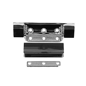 Chrome Plated Die Cast Zamak Adjustable Edgemount Hinge for Commercial Food Warmer Cabinets and Refrigerator Units - 1.675" Offset