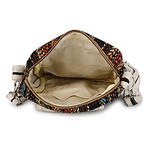 LONGING TO BUY Hemp Sling Bag, Hemp Eco-Freindly Crossbody Bag For Men And Women (Multi-Black)