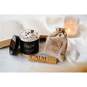 Relaxing Bath Gift Set For Women, Mothers Day Spa Gifts, Self Care Products For Women, Calm Essential Oil Roller, Oatmeal Lavender Bath Soak And Epsom Salts With Essential Oils, By Soulistic Root