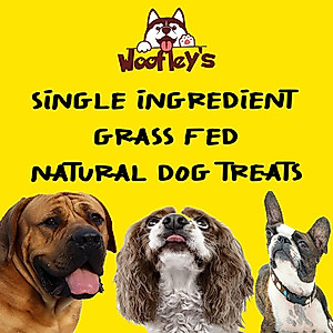 Woofley's Natural Brown Cow Ears - (20 Count) - Best Cow Ears for Dogs - Beef Buffalo No Hide Dog Chews - Natural Cow Ear Dog Chews