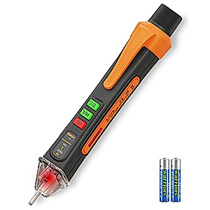 Non Contact Voltage Tester Pen, Electrical Tools Electrical Tester AC 12-1000V/48V-1000V, LED Flashlight, Buzzer Alarm for Live/Null Wire Tester Judgment, Wire Breakpoint Finder