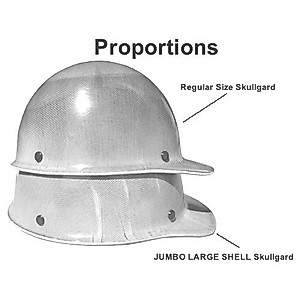 Texas America Safety Company MSA Skullgard (Large Shell) Cap Style Hard Hats with STAZ ON Suspension - Natural Tan