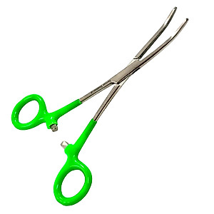 Premium German Stainless Ultimate Hemostat Forceps CLAMP Set, 2 Piece Straight + Curved (CYNAMED Brand) …