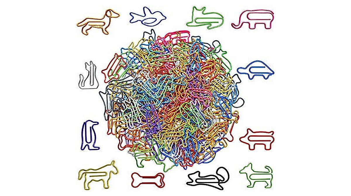 Cute Assorted Paper Clips - 120 Fun Shapes