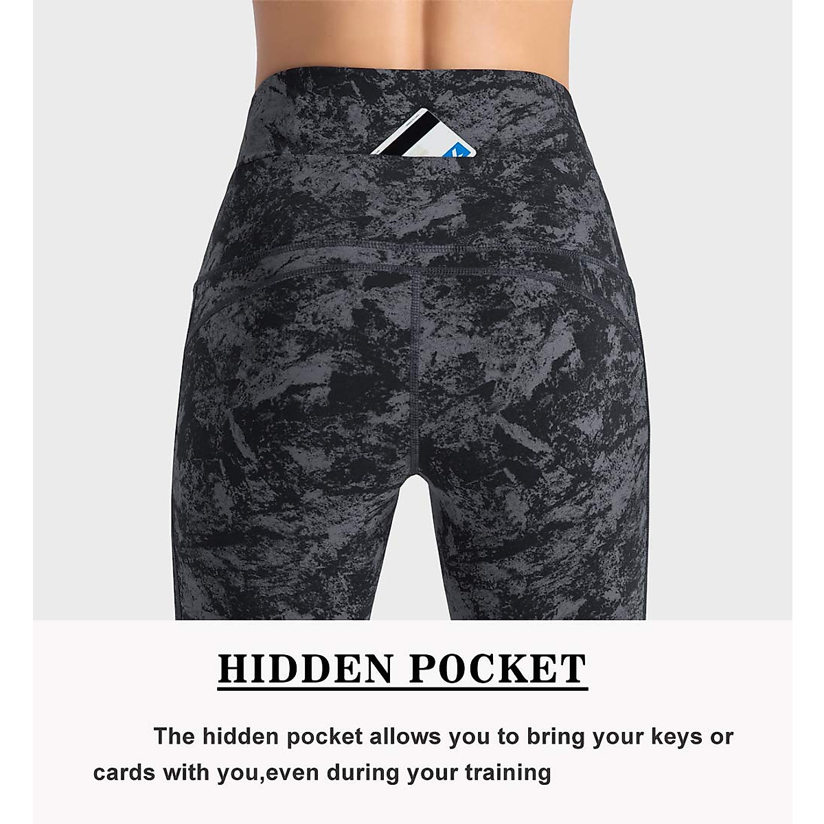 Dragon Fit Compression Yoga Pants Power Stretch Workout Leggings with High Waist Tummy Control