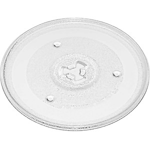 10.5'' Replacement Microwave Glass Plate Compatible with Hamilton Beach - 10 1/2" (27cm) Microwave Plate Turntable Tray, Heating Food Accessories, Dishwasher Safe