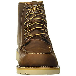 Carhartt Men's 6" Waterproof Moc Toe Casual Wedge Work Boot, Brown, 9 M US